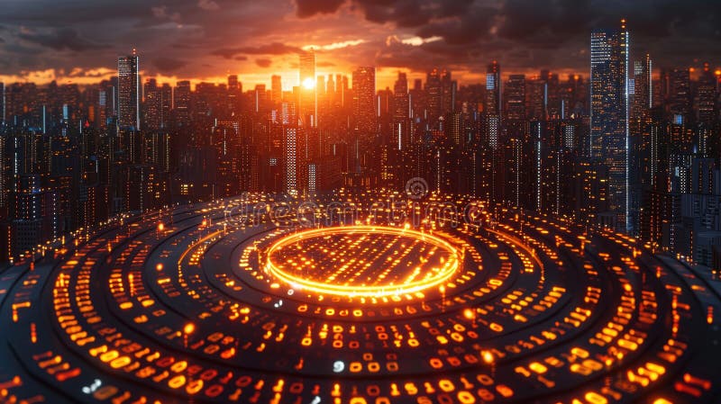 Exploring Digital Connections and Network Hubs in Urban Areas Stock ...