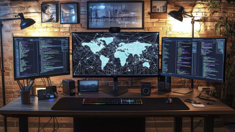 Exploring Digital Connectivitya Modern Workspace Office Image of ...