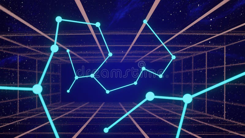 Exploring the Digital Cosmos through Vibrant Constellations and Grids ...