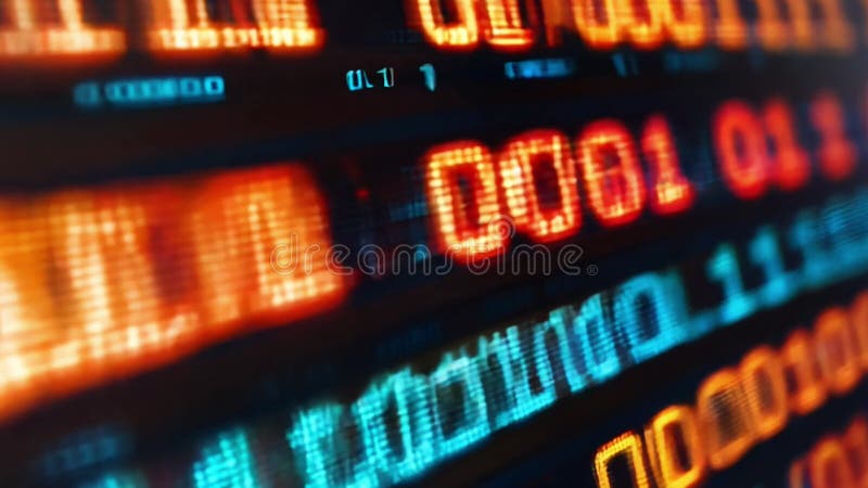 Exploring Digital Data Streams With Colorful Binary Code Illumination