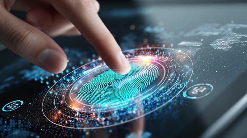 Exploring Digital Fingerprint Technology and Its Applications in Security Systems Stock Footage ...