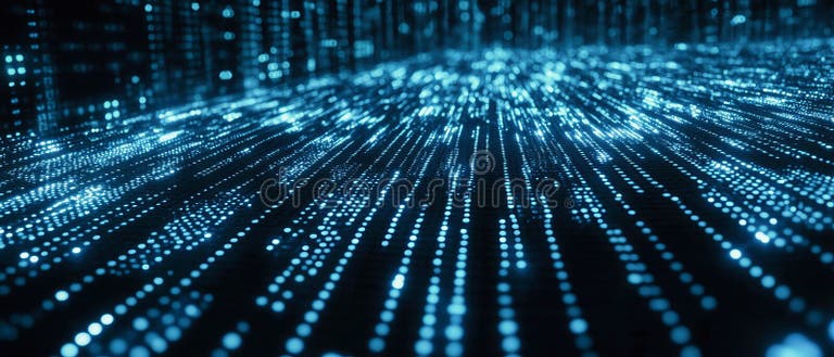 Exploring a Digital Landscape of Binary Code and Pixelated Technology ...