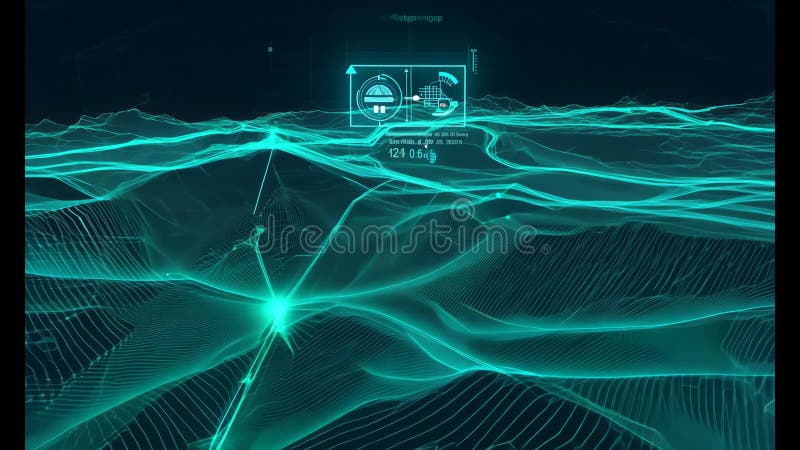 Exploring Digital Landscapes with Dynamic Wireframe Animations ...