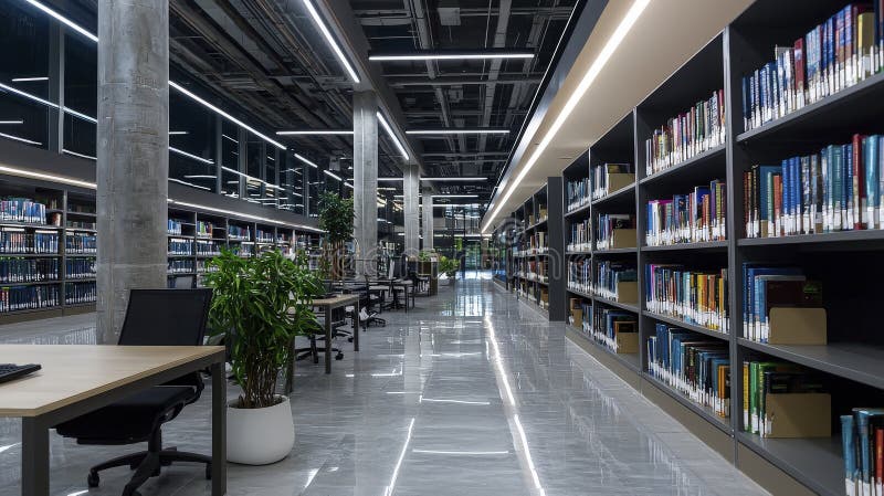 Exploring Digital Learning Resources in a Modern Library with People ...