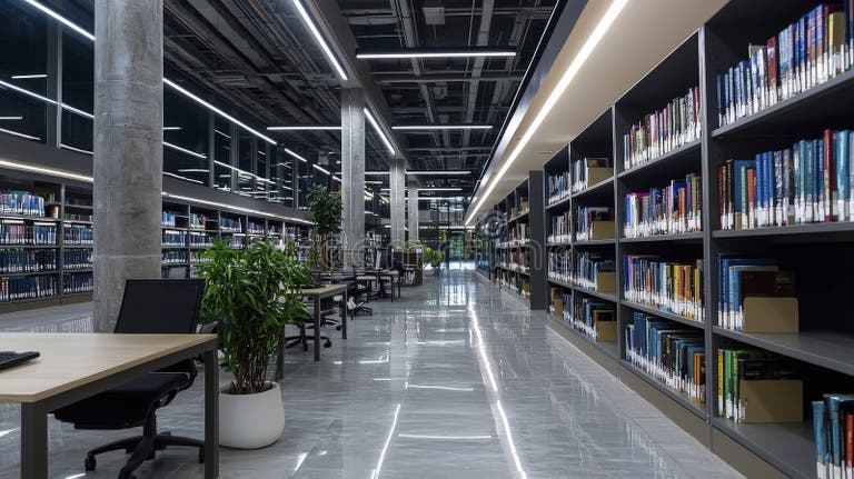 Exploring Digital Learning Resources in a Modern Library with People ...