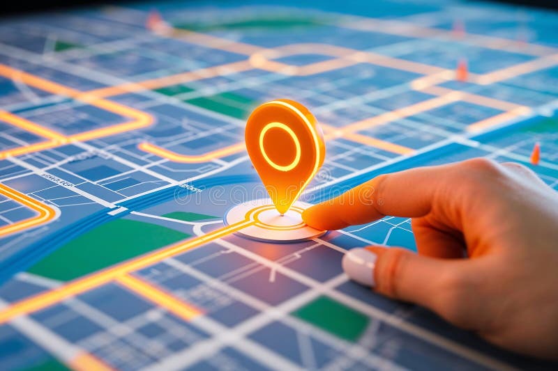 Exploring Digital Maps with Location Markers in a Modern Urban ...