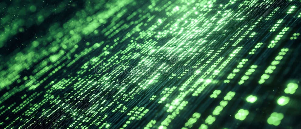 Exploring Digital Realms with Binary Code and Cyberpunk Aesthetics in a ...