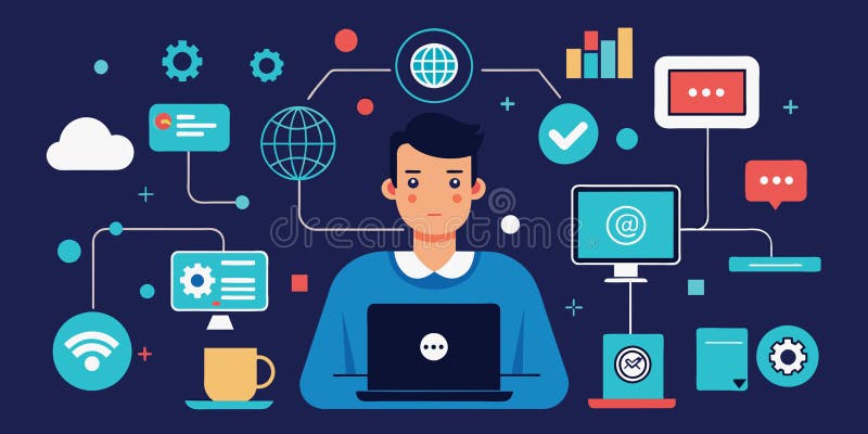 Exploring Digital Technology and Internet Network Connections Stock ...