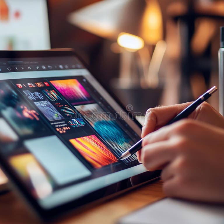 Exploring the Digital World E Commerse Stock Photo - Image of network ...