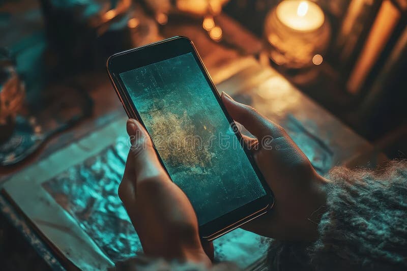 Exploring the Digital World with a Phone in Hand, a Close-Up View of ...