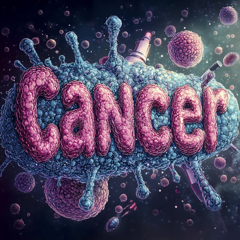 Exploring Disease Microscopic Art of Cancer Cells Stock Photo - Image ...