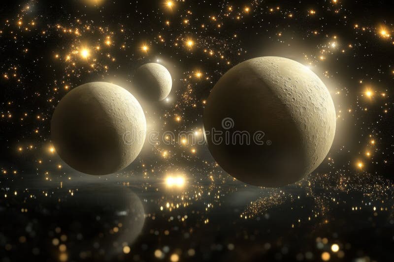 Exploring Distant Planets and Celestial Bodies in a Vibrant Cosmic ...