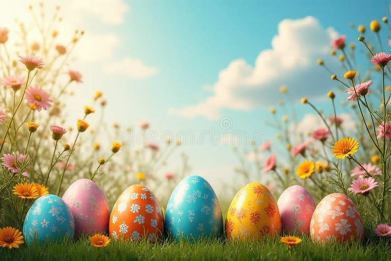 Exploring Diverse European Traditions during Easter Stock Illustration ...