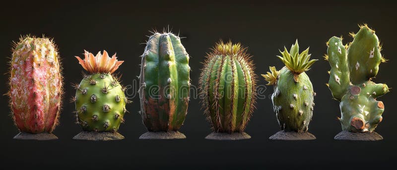 Exploring the Diverse Textures and Sharp Spines of Various Cacti ...