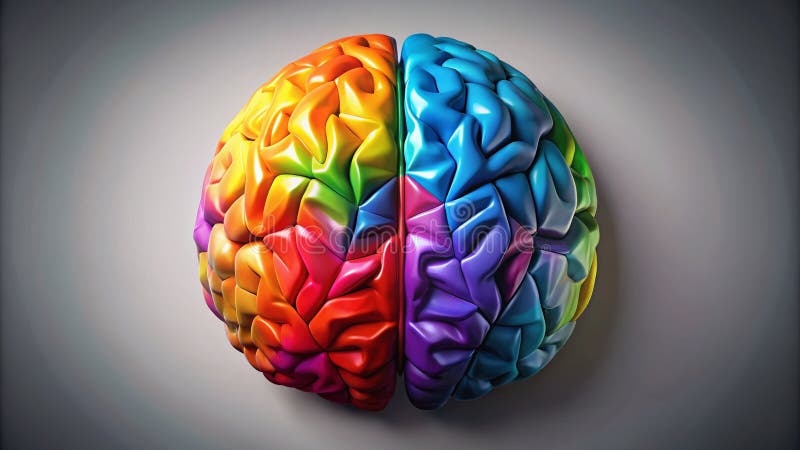 Exploring the Dual Nature of the Mind a Low Poly Visualization of the ...