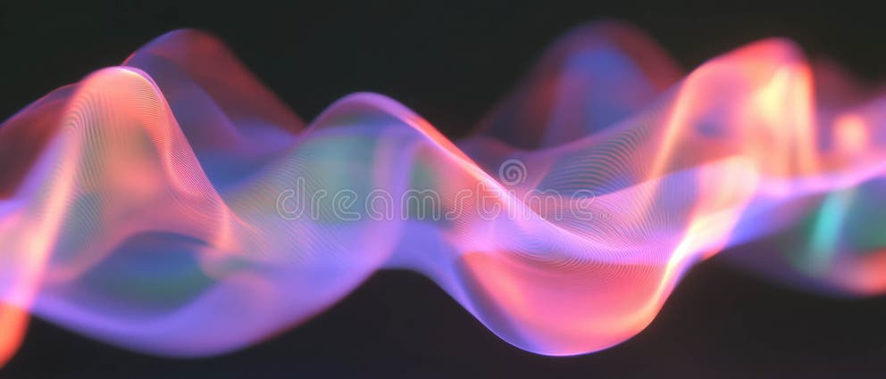 Exploring Dynamic 3d Data Visualizations Influenced By Sound Waves In An Abstract Setting Stock