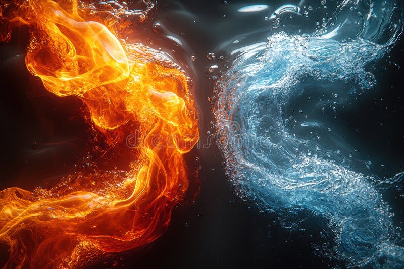 Exploring the Dynamic Elements of Fire and Water in Fluid Motion and ...