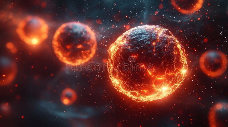 Exploring Dynamic Energy Particles within a Cosmic Environment Stock ...