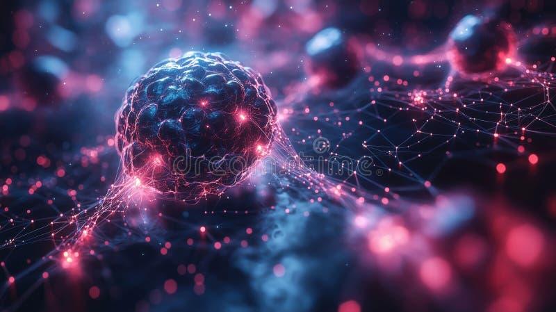 Exploring the Dynamic Interactions of Cellular Structures in Science Stock Image - Image of ...