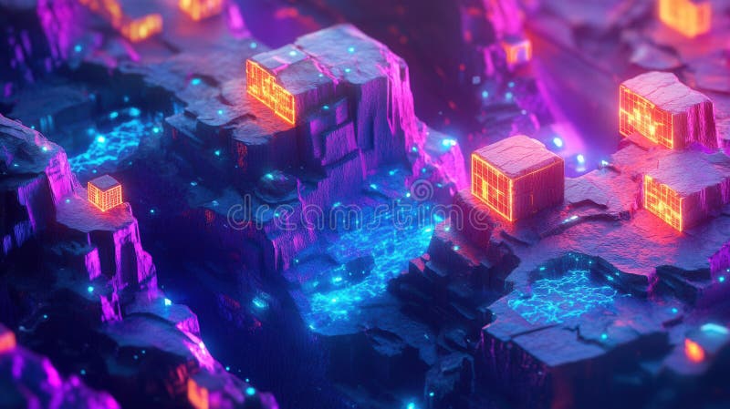 Exploring a Dynamic Isometric World with Colorful Lighting and Stylized ...