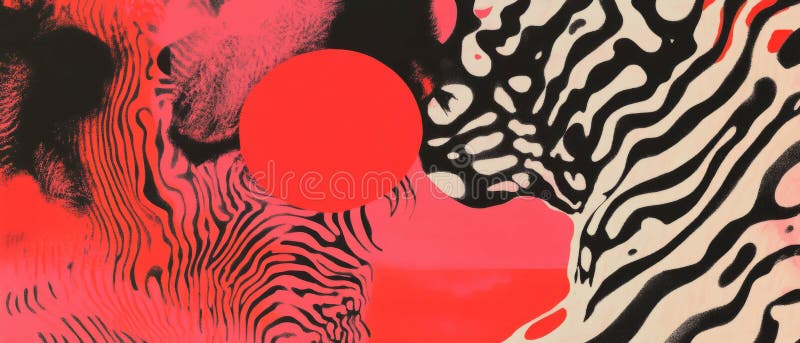 Exploring Dynamic Two-tone Ink Patterns in Contrasting Colors and ...