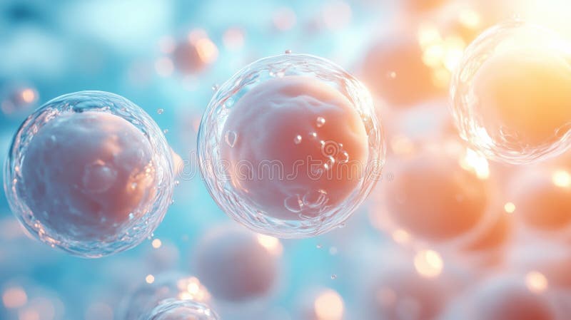 Exploring the Dynamic World of Microscopic Biological Cells Stock Image ...