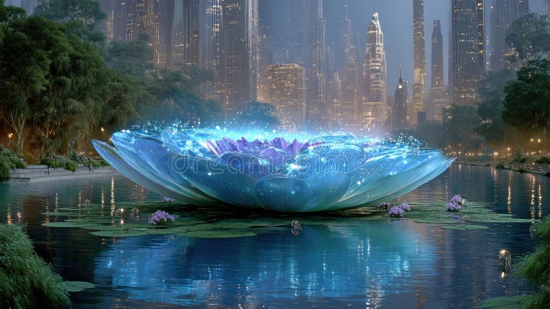 Exploring EdTech Learning Platforms through a Surreal Blue Flower Landscape and Technology ...