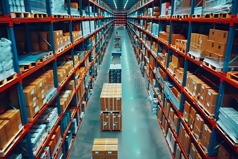 Exploring the Efficient Organization of a Modern Warehouse, Rows of ...