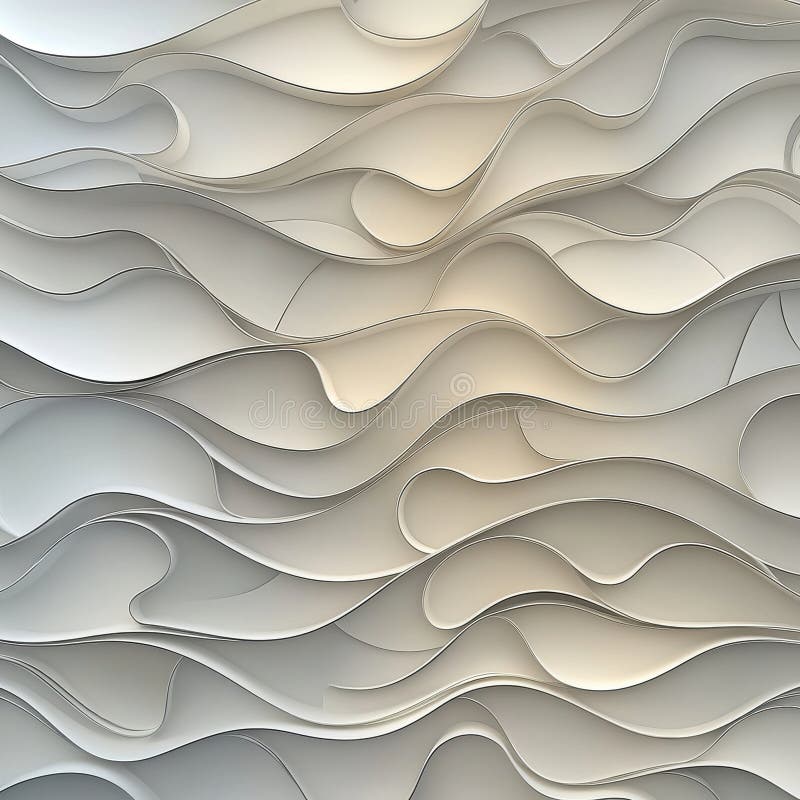 Exploring the Elegance of Wavy Line Patterns on a Clean White ...