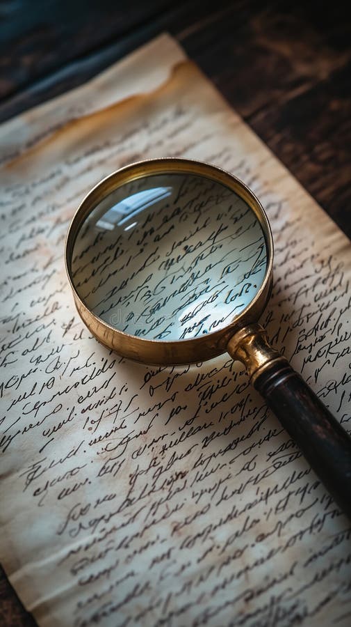 Exploring Elegant Script through a Magnifying Glass, Revealing the ...