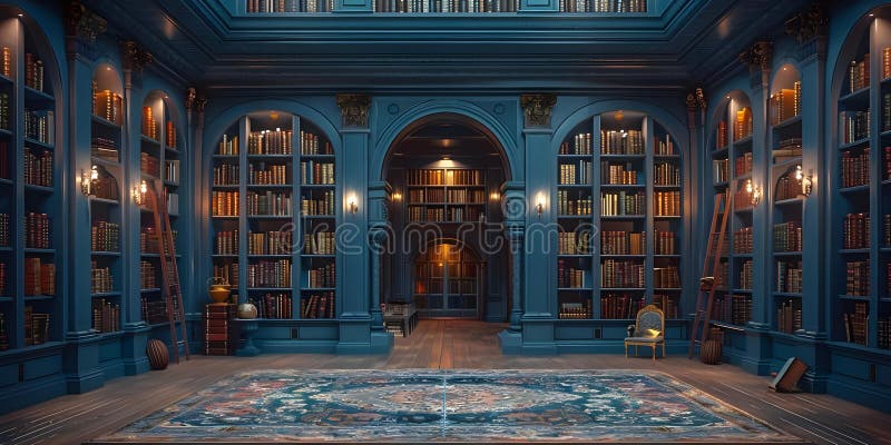 Exploring a Enchanted Room in a Castle with Books and Curious Objects ...