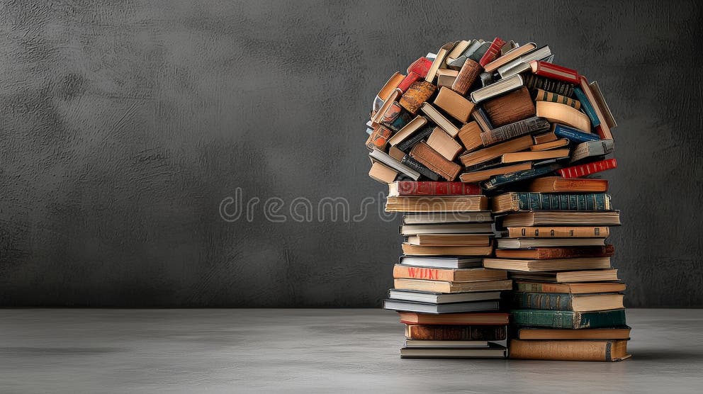 Exploring the Endless World of Imagination through a Pile of Books that ...