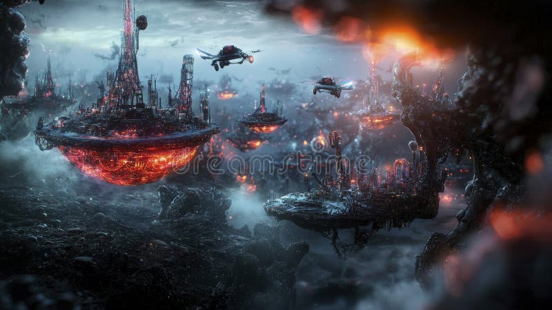 Exploring an Enigmatic Alien City Advanced Structures Futuristic ...