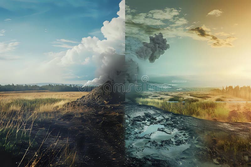 Exploring Environmental Degradation: a Visual Comparison of a Thriving ...