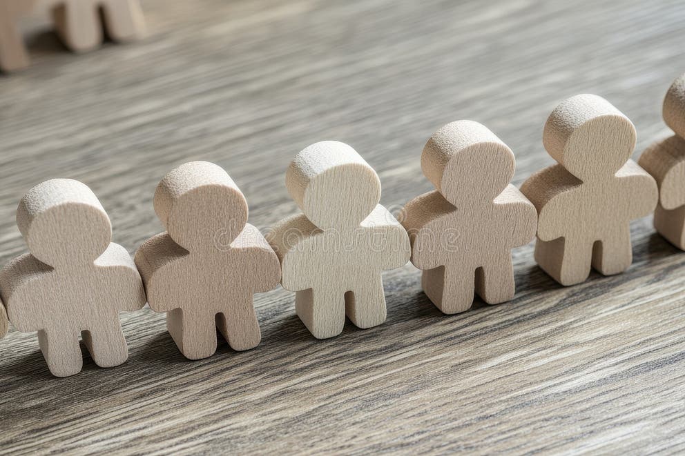 Exploring the Essence of Connection a Visual Depiction of Wooden ...