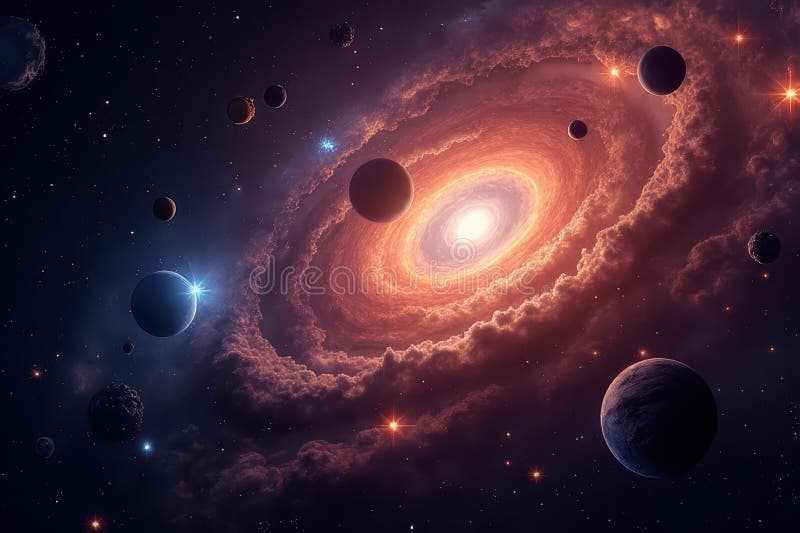 Exploring Exoplanets Inhabitable Orbits Stock Illustration ...