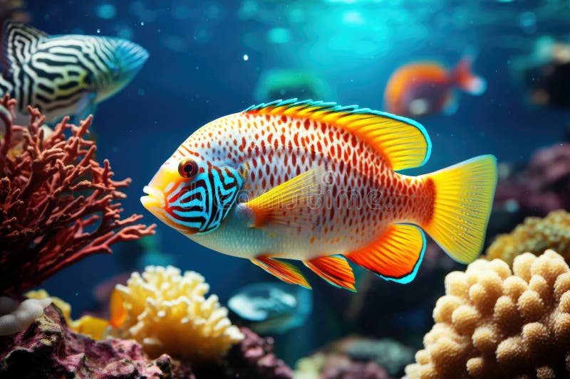 Exploring the Exotic World of Tropical Fish. AI Generated Stock ...
