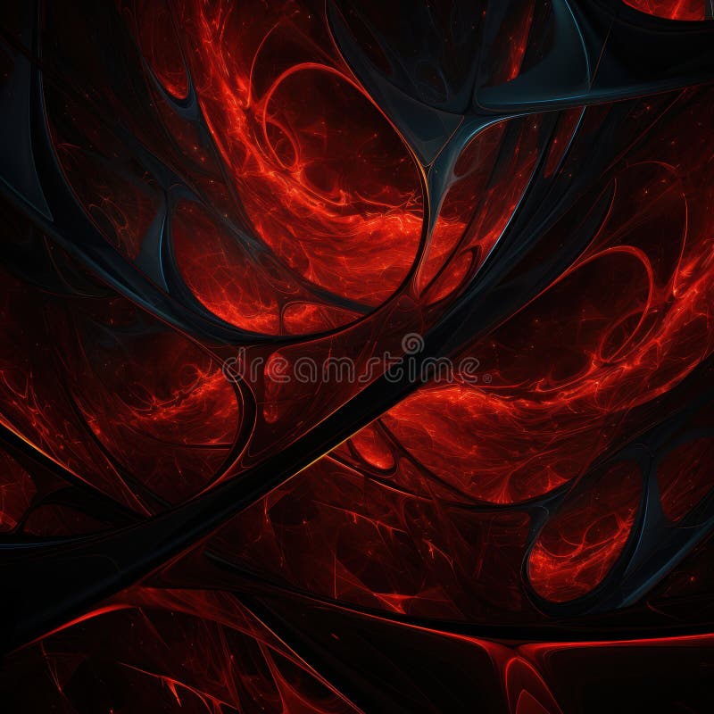 Exploring the Fascinating Concept of Abstract Waves in Striking Red and ...