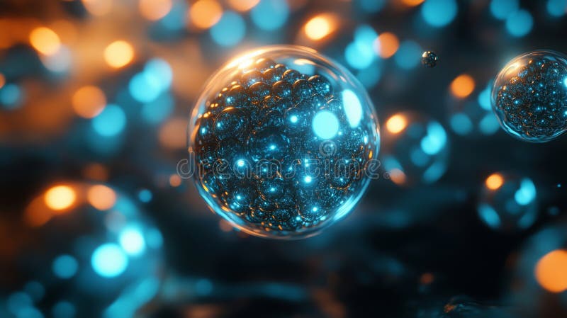 Exploring the Fascinating World of Colorful Bubbles and Light Stock ...