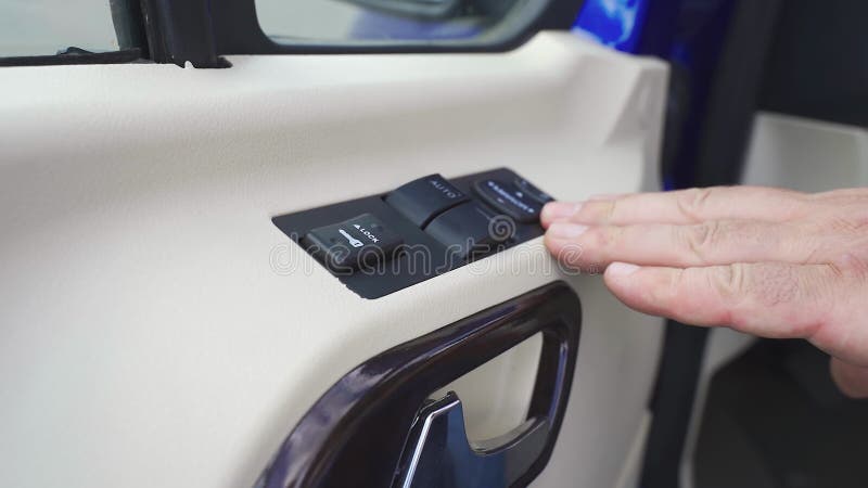 Exploring the Features of Car Door Window Controls in Detail Stock ...