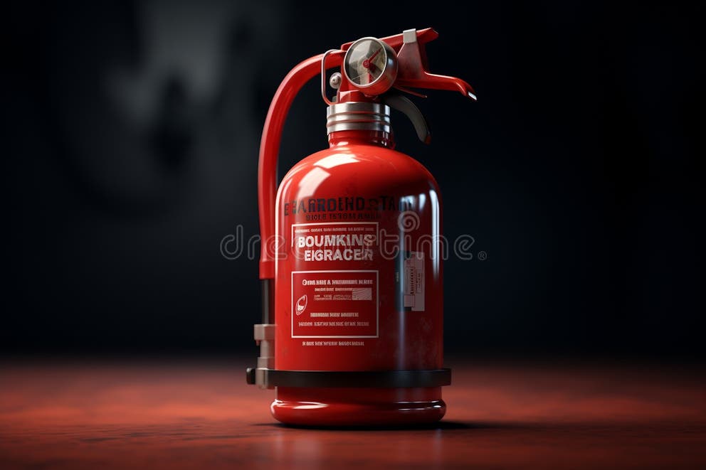 Exploring the Fire Extinguisher S Role. Generative by Ai Stock ...