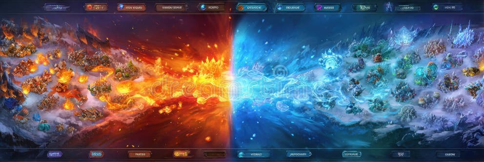 Exploring the Fire and Ice Theme Featuring Opposing Teams of Hot and ...