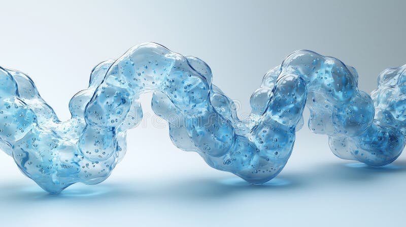 Exploring the Fluid Dynamics of Wavy Transparent Bubbles Stock Photo ...