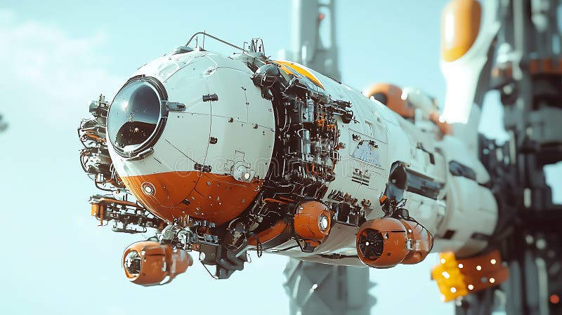 Exploring the Frontiers of Innovation a Futuristic Spacecraft Ready for ...