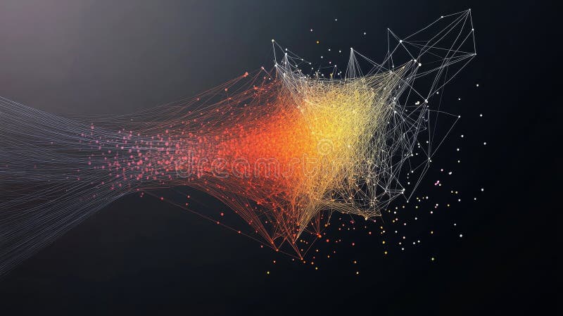 Exploring the Fusion of Data and Art through Abstract Technology Visualizations Stock ...
