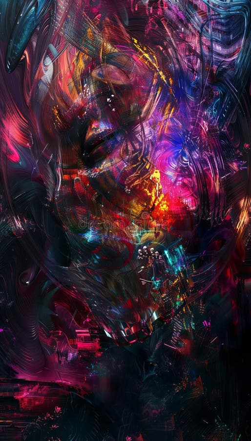 Exploring the Fusion of Humanity and Ai through Vibrant Abstract Art ...