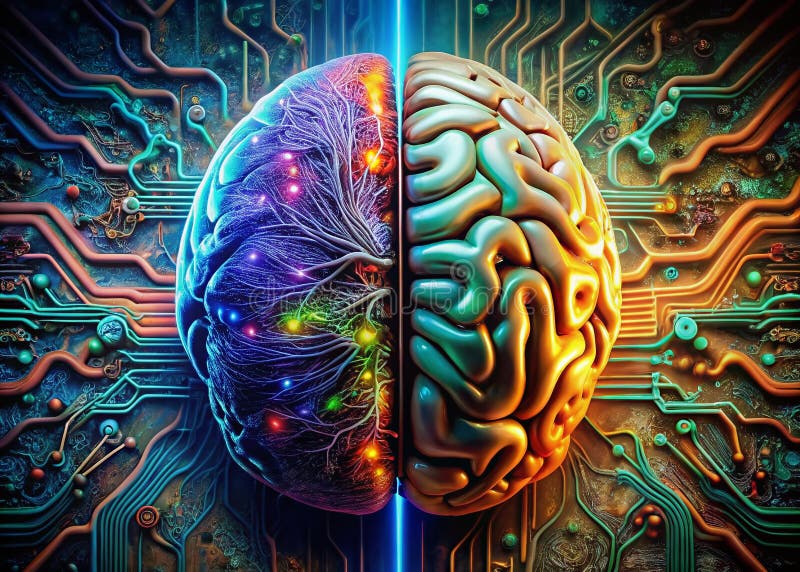 Exploring the Fusion of Organic and Technological Forms a Surreal Split ...