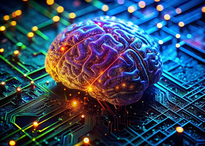 Exploring the Future of Artificial Intelligence a Futuristic AI Brain ...