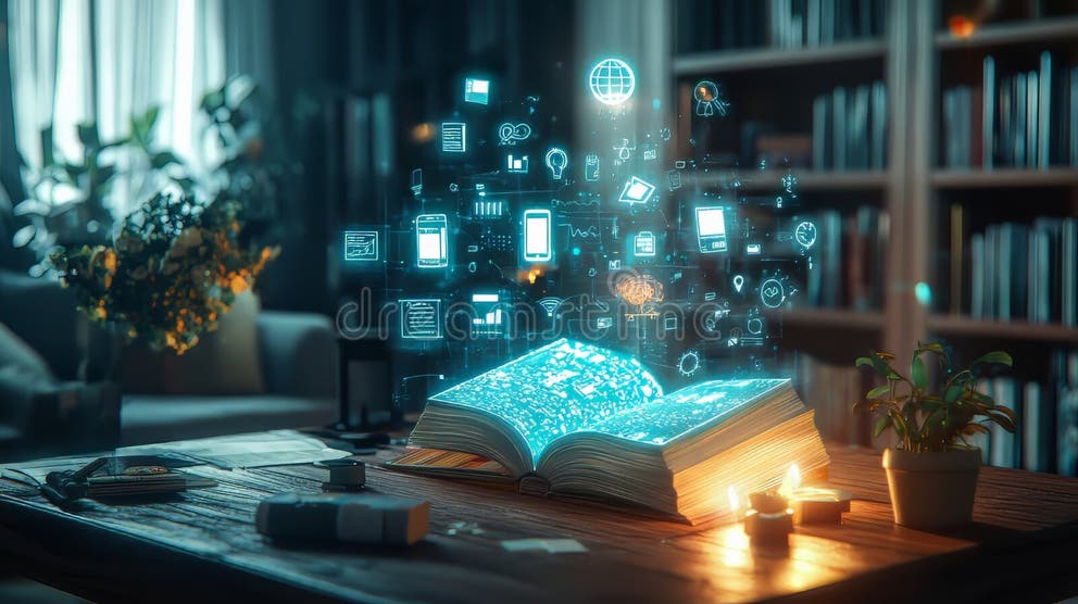 Exploring the Future of E-Learning through Books Arranged on a Table ...