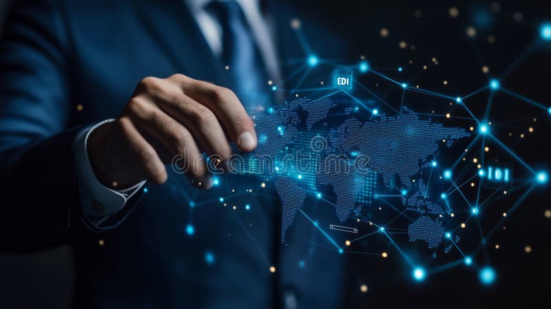 Edi Electronic Data Interchange System Visualization Stock Photos - Free & Royalty-Free Stock ...